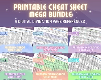 Cartomancy Cheat Sheet Quick Reference Guide - Playing Cards Fortune ...