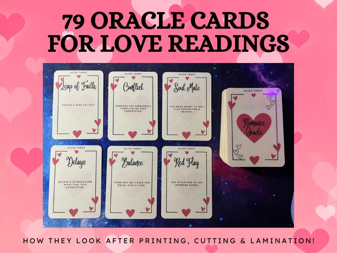 Romance Oracle Cards - 79 Card Printable Deck for Twin Flame & Love ...