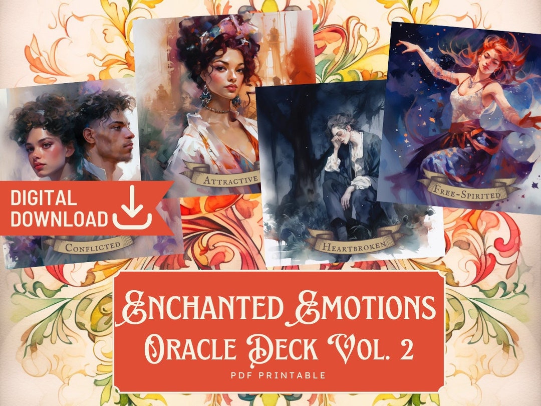 Enchanted Emotions Vol. 2 Printable Oracle Cards - Find Out How Do They ...