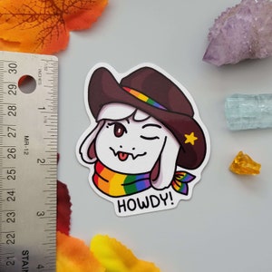 Undertale Asriel Dreemurr Sticker Howdy - Etsy