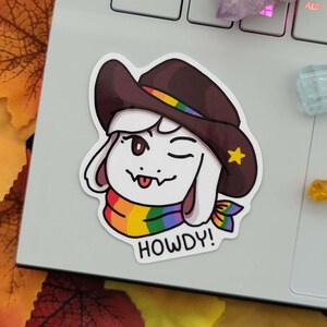 Undertale Asriel Dreemurr Sticker Howdy - Etsy