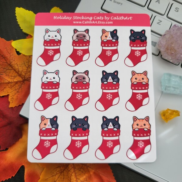 Cat Christmas Decorations - Etsy