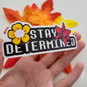 Undertale Stay Determined Sticker - Etsy
