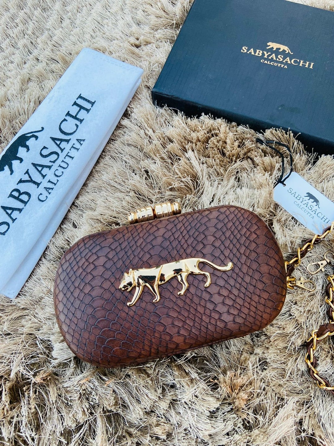 Sabyasachi Inspired Clutches,metal Box Clutch Fully Covered With Suede Subtle Clutch Purse for ...