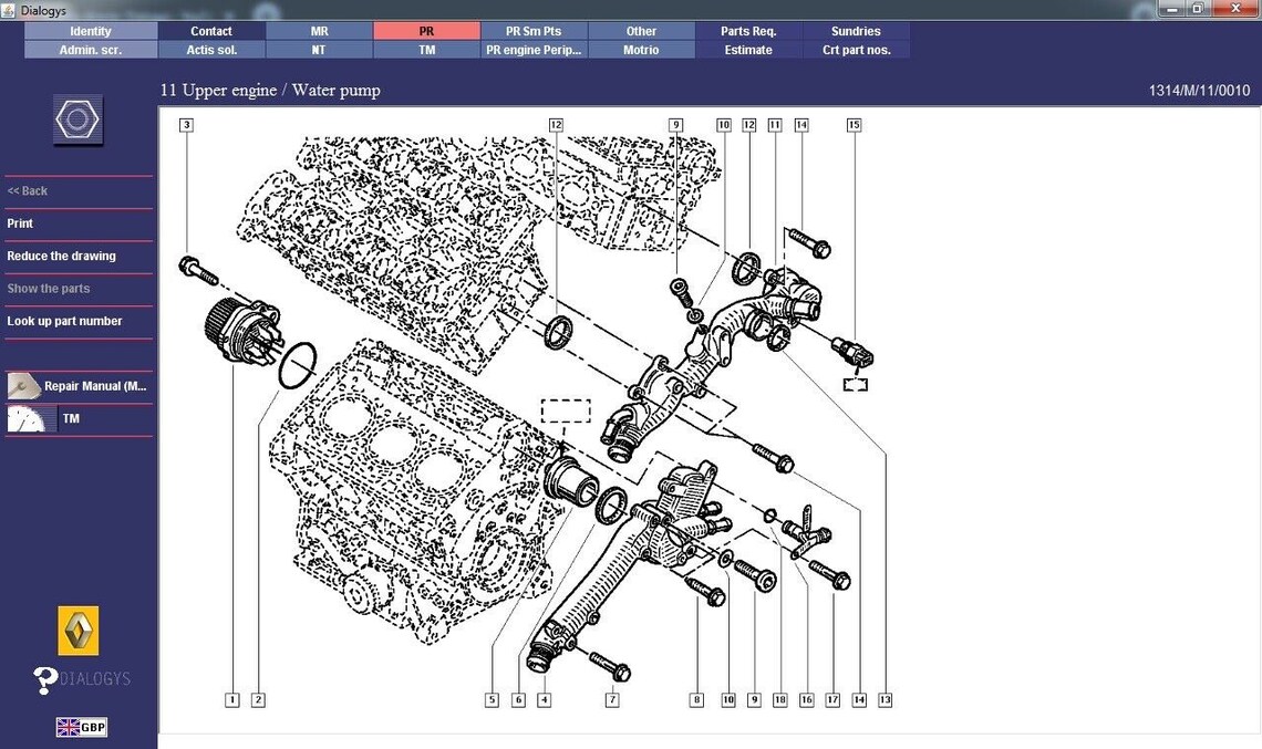 Renault Dialogys 4.90 Technical Guide Only French - Etsy