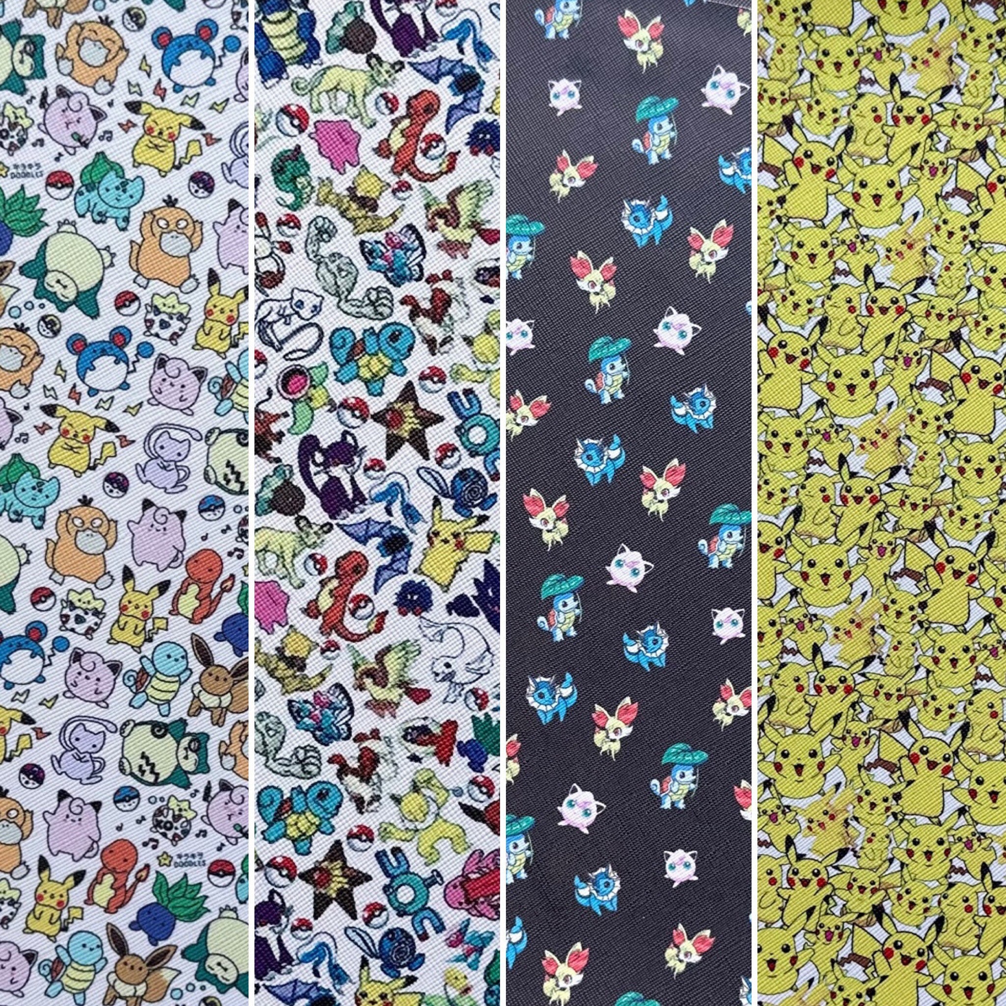 Pokemon Faux Leather, Pikachu Faux Leather Sheets, Squirtle, Snorlax ...