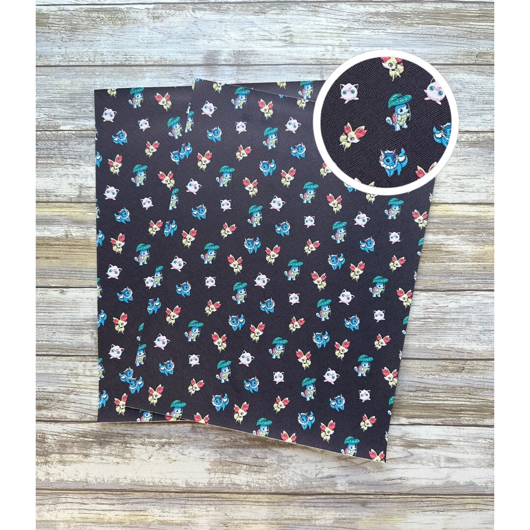 Pokemon Faux Leather, Pikachu Faux Leather Sheets, Squirtle, Snorlax ...