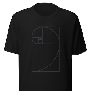 Golden Ratio Tee, Golden Ratio Tshirt, Fibonacci Spiral, Mathematics Geek Tshirt ,mathematics ...