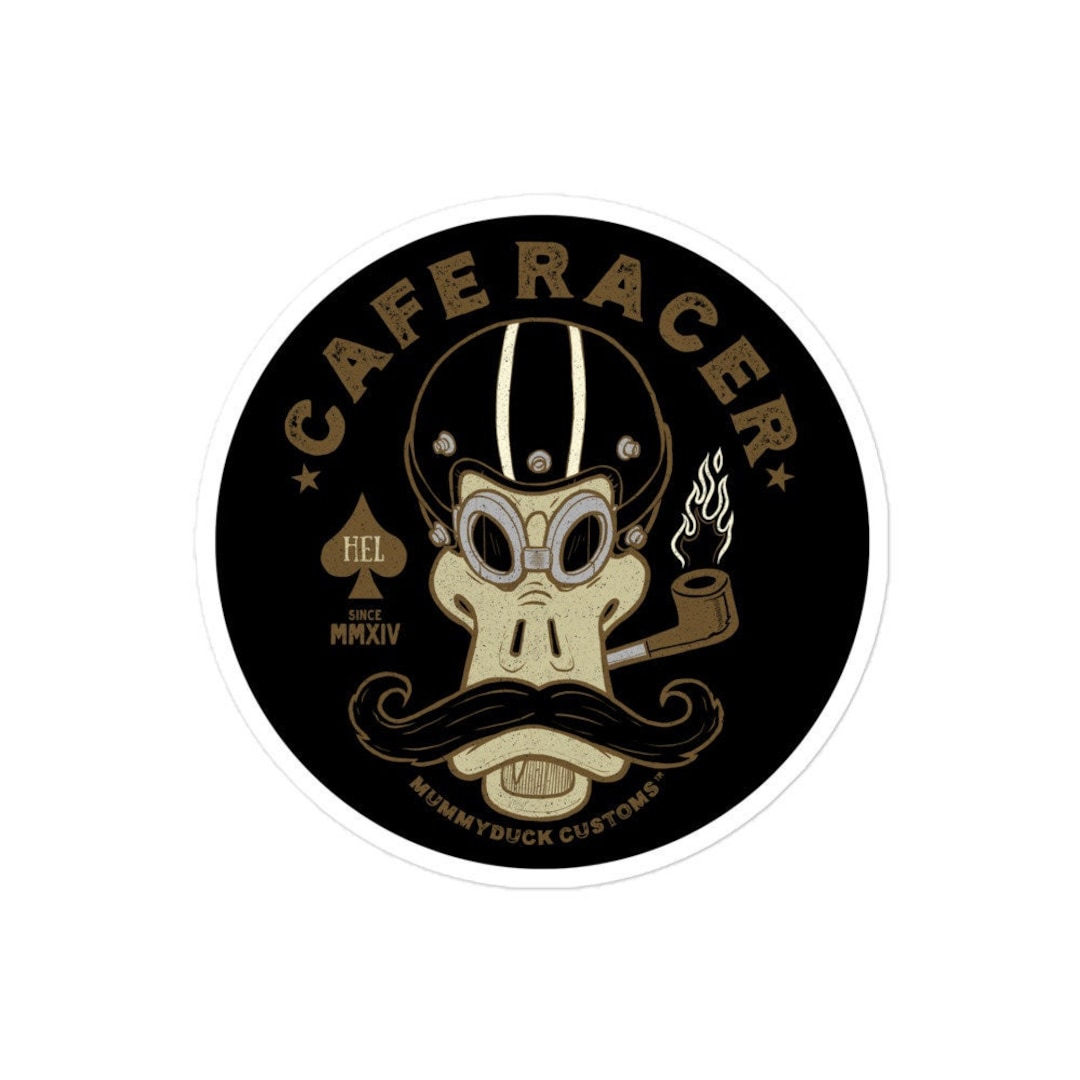 Cafe Racer Stickers Motorcycle Stickers Vintage Stickers Caffeine ...