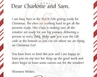 Letter to Santa - Christmas Printable Digital Download for Children ...