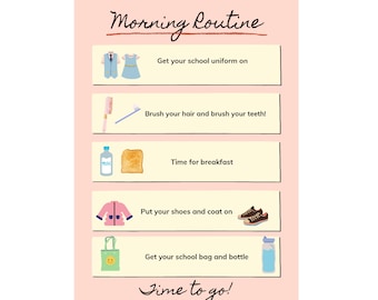 Morning Routine Digital Download - Etsy