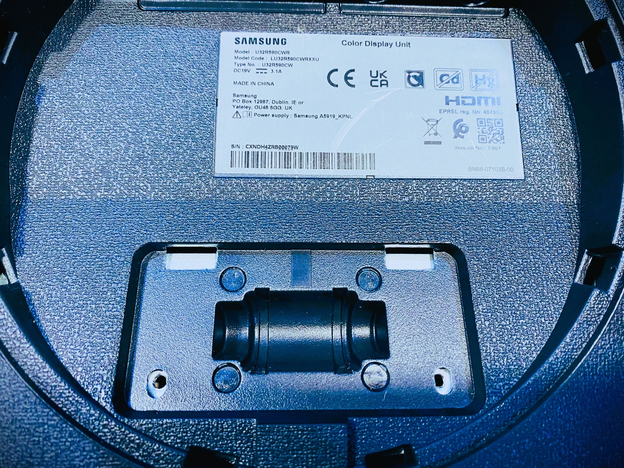 Samsung VESA Adapter Mount U32R590 U32R591 U32R592 UR59C - Etsy Australia