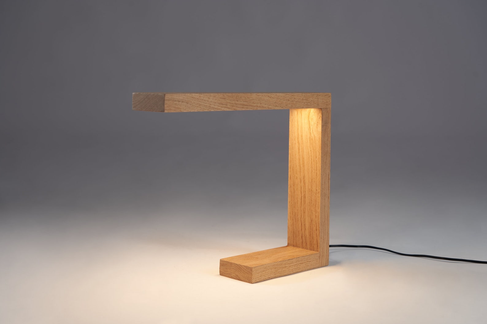 Modern Table LED Lamp, Wooden Reading Lamp, Wood Lamp, Desk Light ...