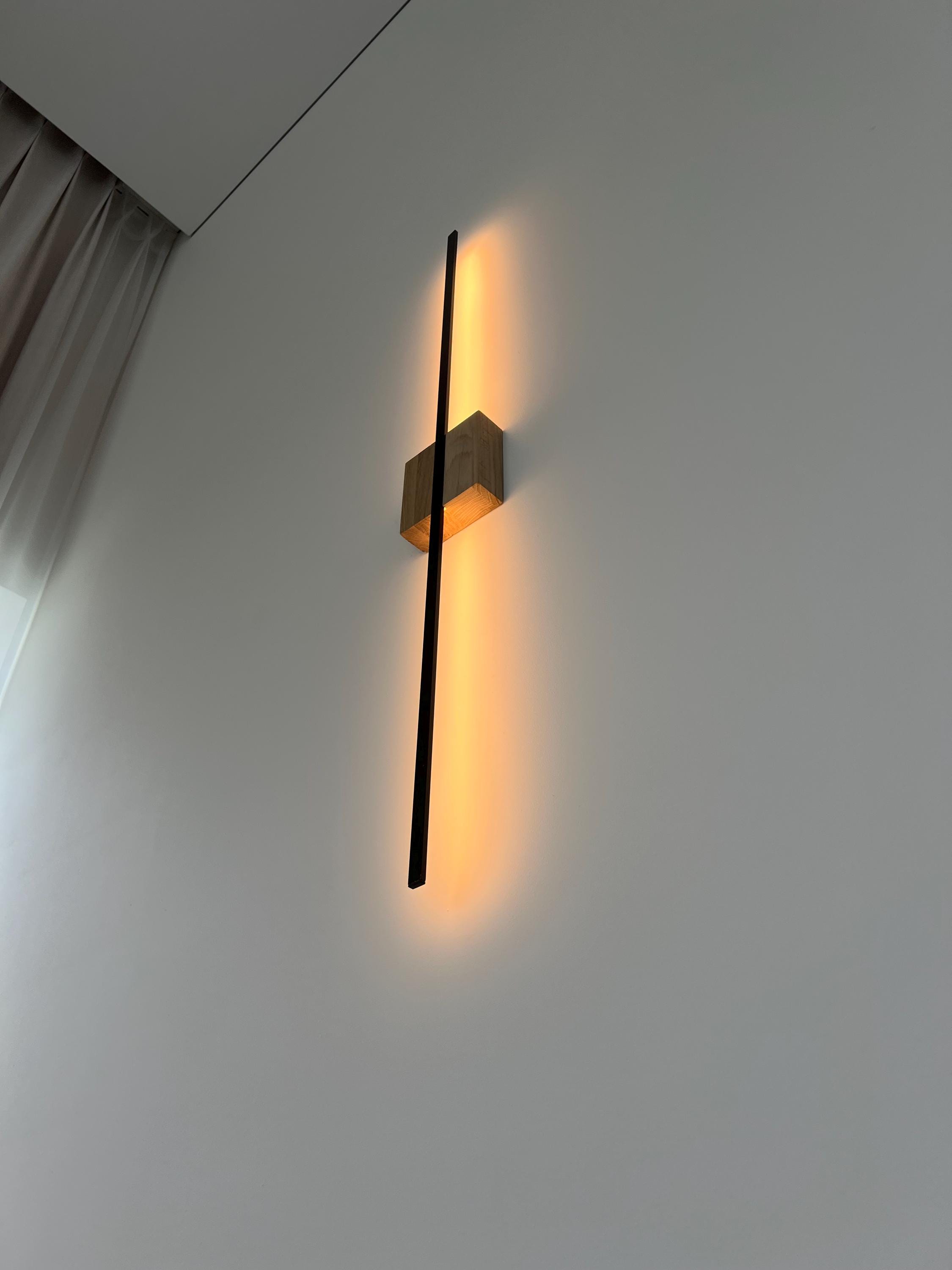 Modern Wall Lamp, Wooden Sconce, Minimalist Design Wall Light for Cosy ...