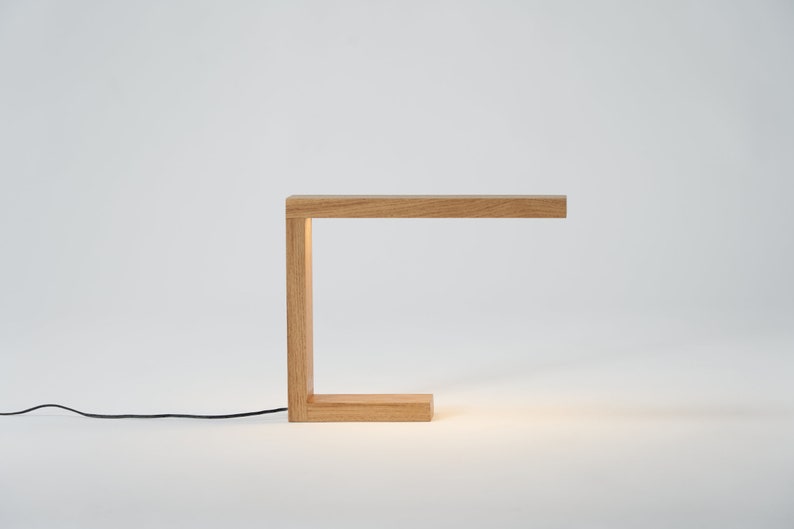 Modern Table LED Lamp, Wooden Reading Lamp, Wood Lamp, Desk Light ...