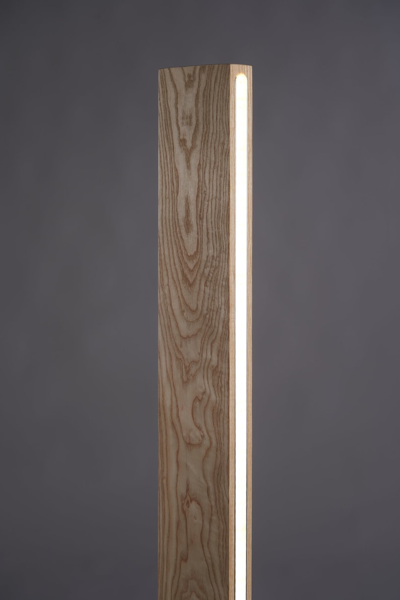 Modern Floor LED Lamp Wooden Accent Lamp Wood Lamp Floor - Etsy