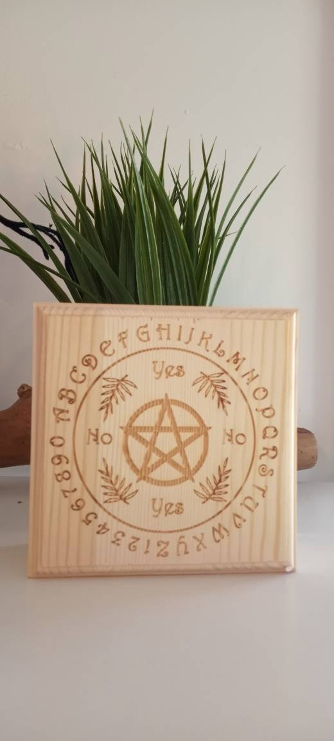 Carved Wooden Box. Wiccan Storage Box. - Etsy