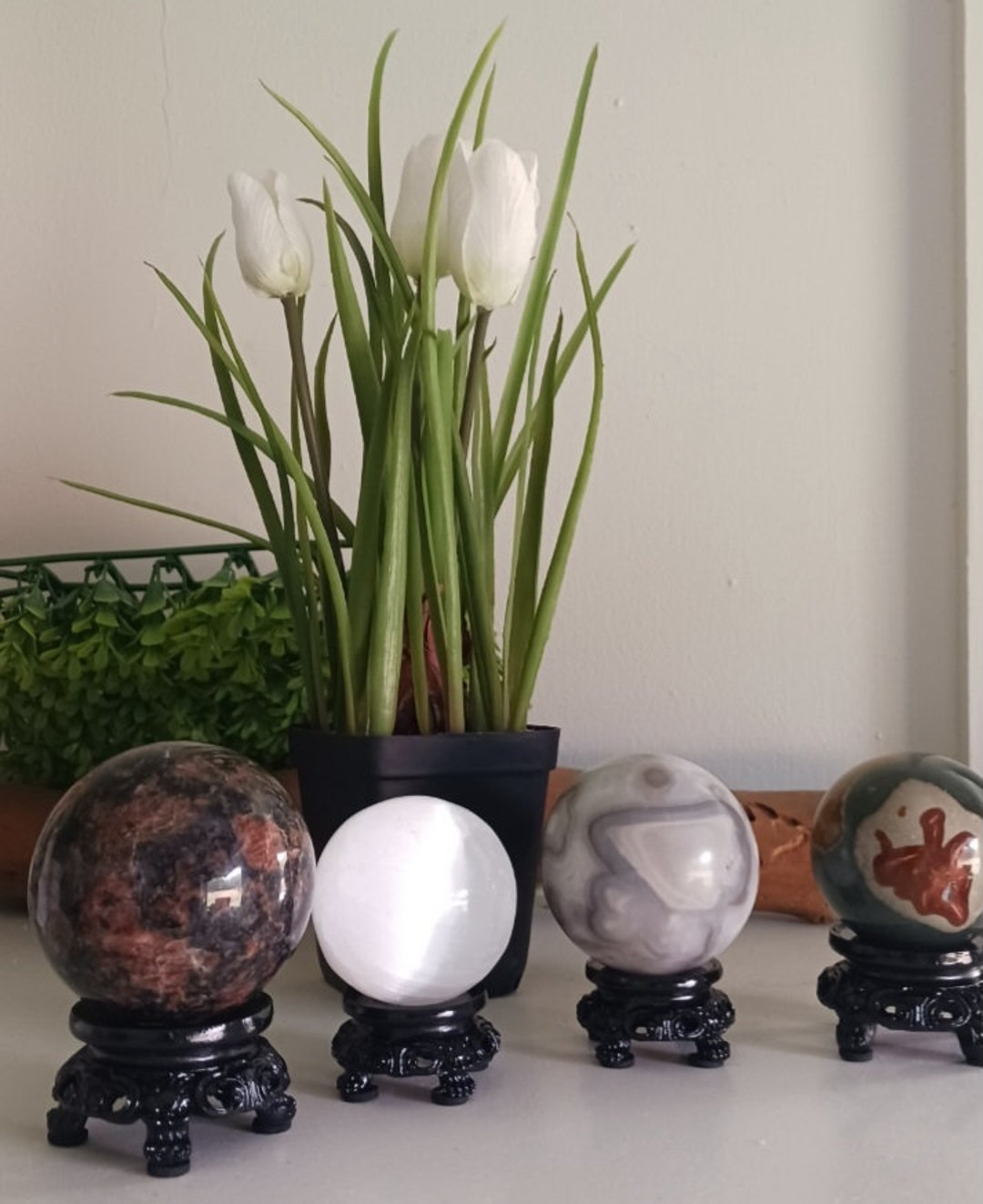 Sphere Bundle. Crystal Bundle. Stands Included - Etsy