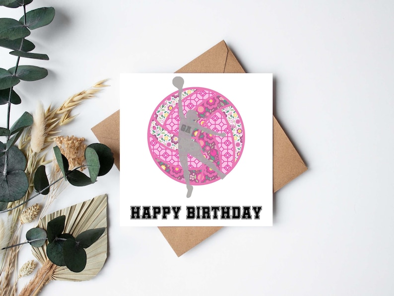 Beautiful Netball With Netball Player Luxury Birthday Card - Etsy