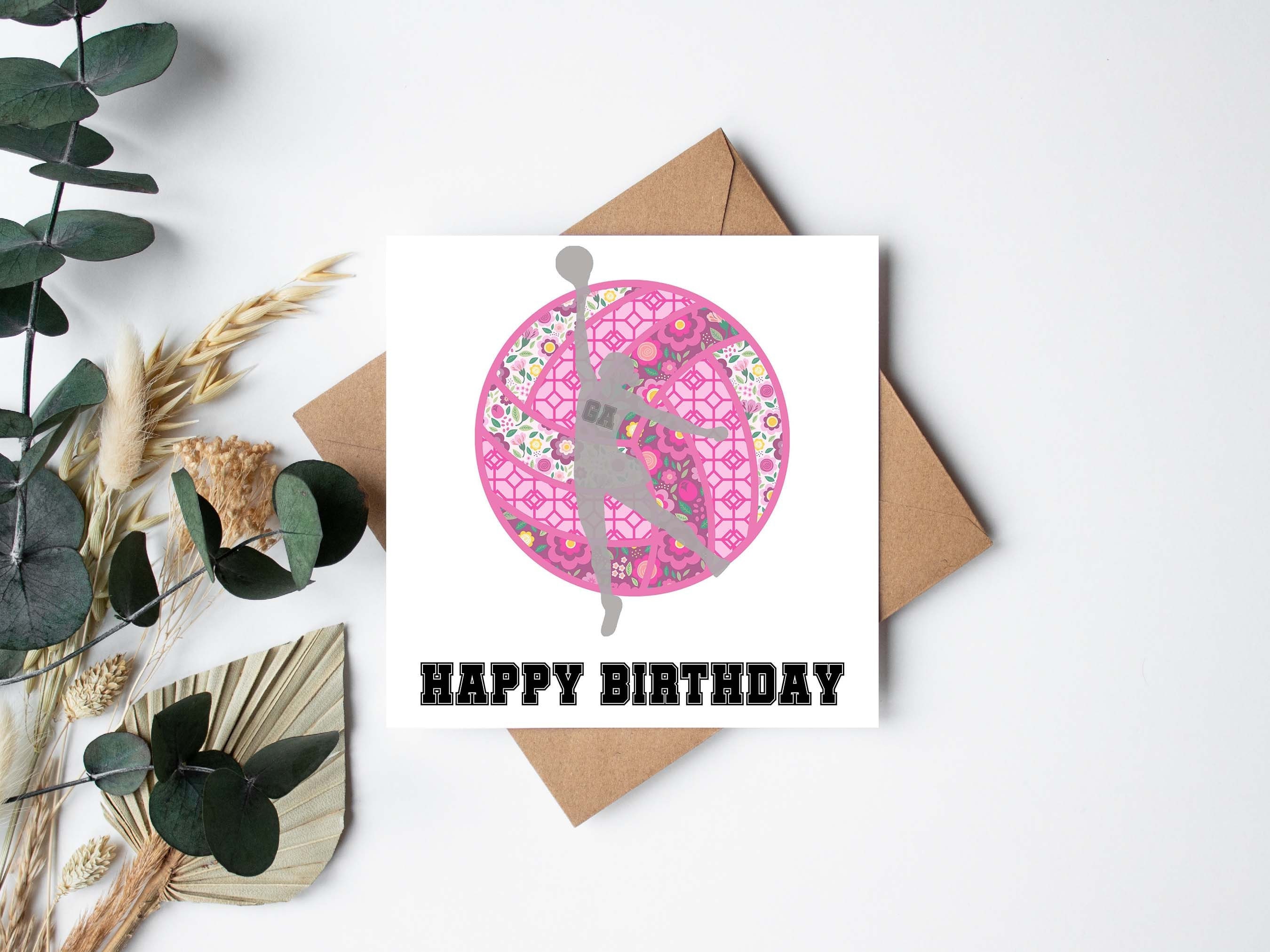 Netball Birthday Card: Personalised Player Position - Etsy UK