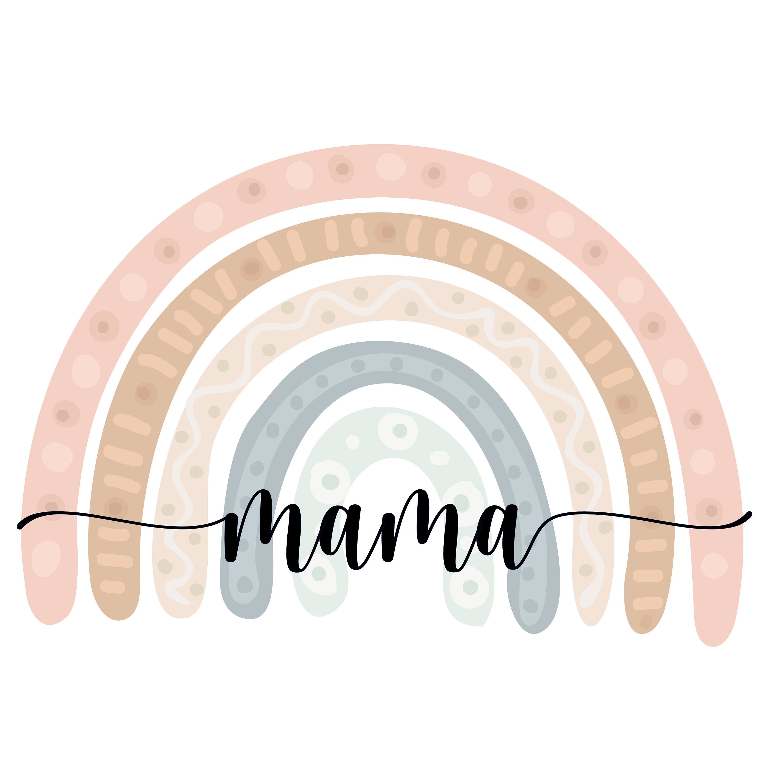Personalised Mum, Mama, Mummy Rainbow Luxury Card - Mother's Day ...