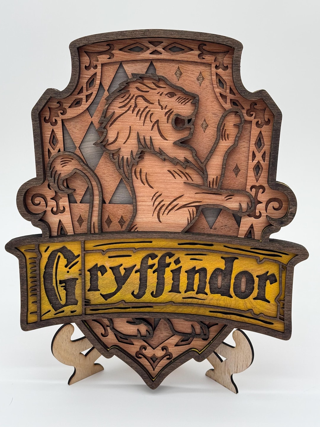 Harry Potter - Gryffindor - Multi Layer Wood Art - Laser Cut and ...