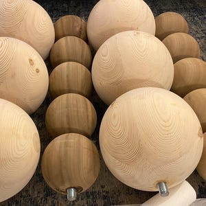 3 Ball Stack Furniture Leg 24cm Diameter X 72cm Height - Etsy