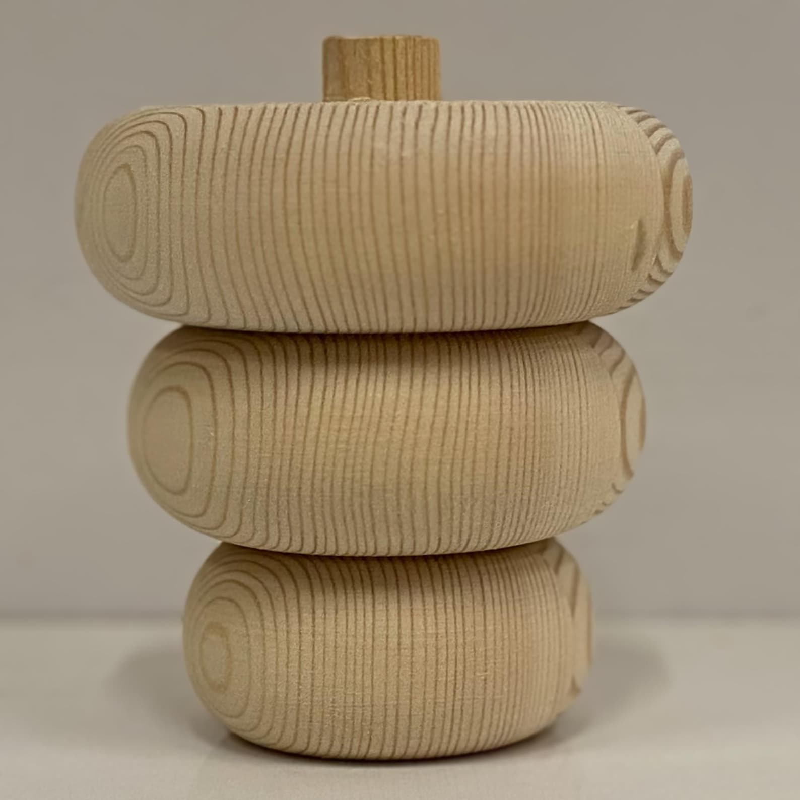 Wooden Bun-stack Furniture Leg 12cm & 14cm Diameter, Natural Finish ...