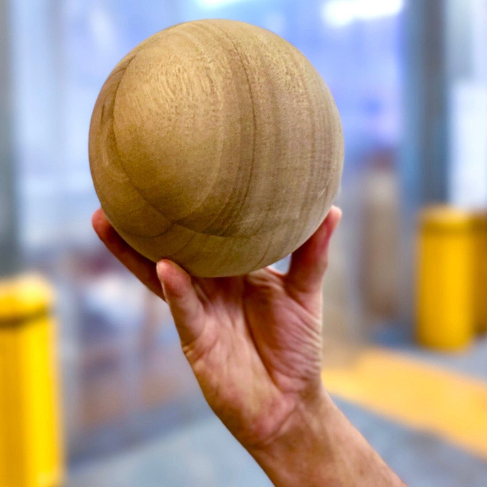 Stock Wooden Ball 13cm 5.12inch Diameter, Natural Finish, Walnut ...