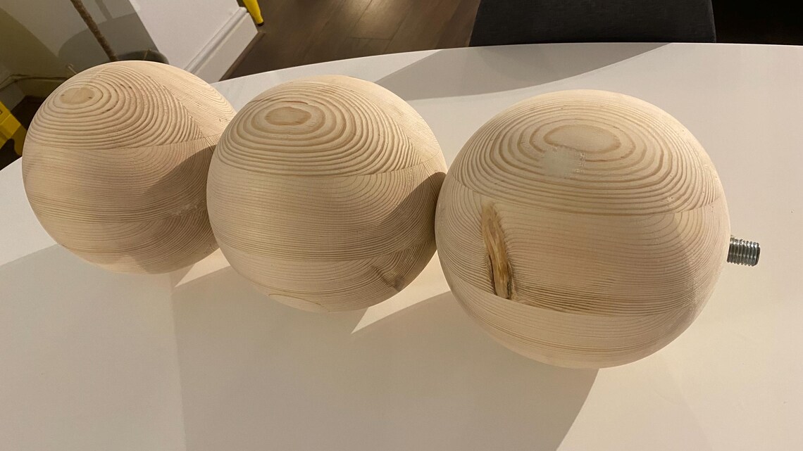 3 Ball Stack Furniture Leg 24cm Diameter X 72cm Height - Etsy