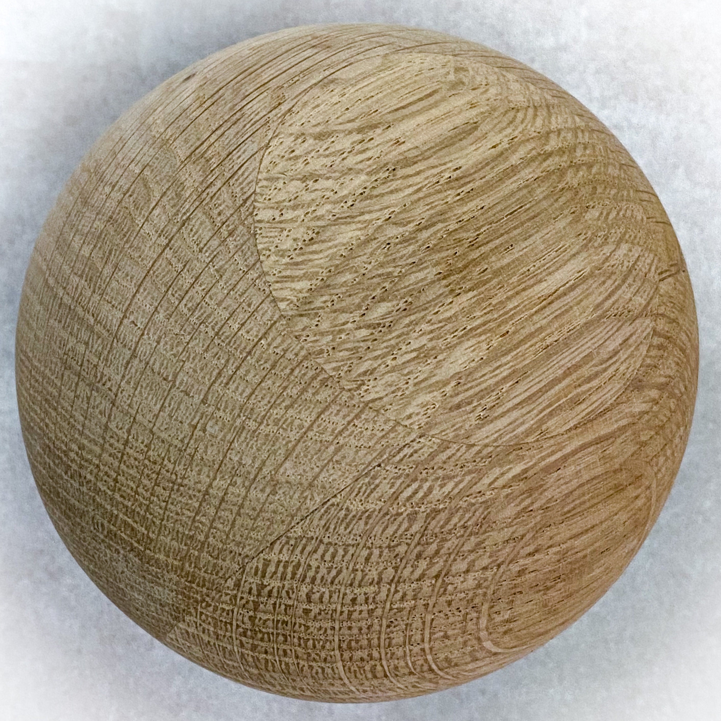 Bespoke Oak Wooden Ball 10cm to 34cm / 3 to 14 Diameter, Natural Finish ...