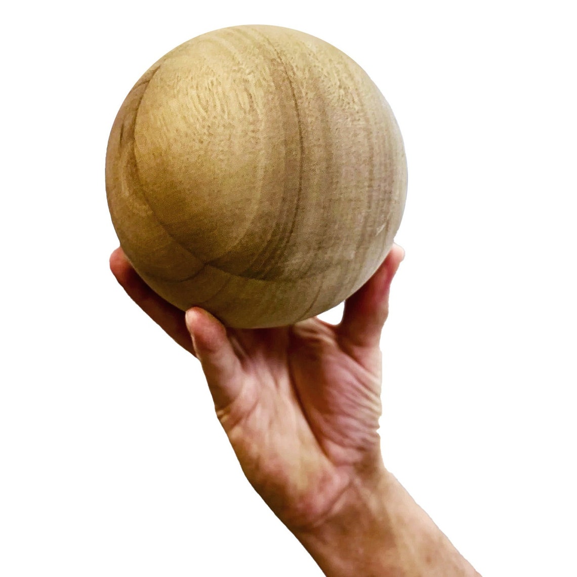 Stock Wooden Ball 13cm 5.12inch Diameter, Natural Finish, Walnut ...