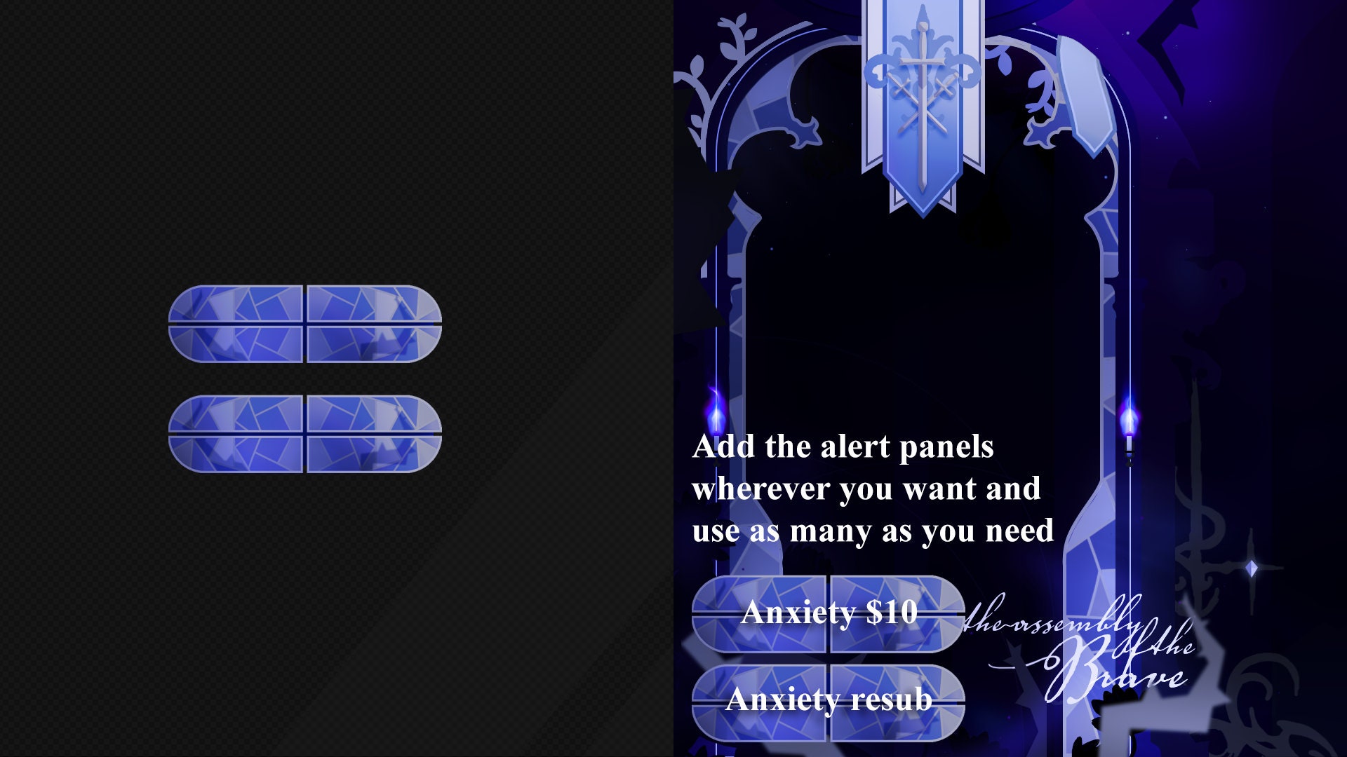 Knight's Honor - Gothic Vtuber Scenes. - Etsy