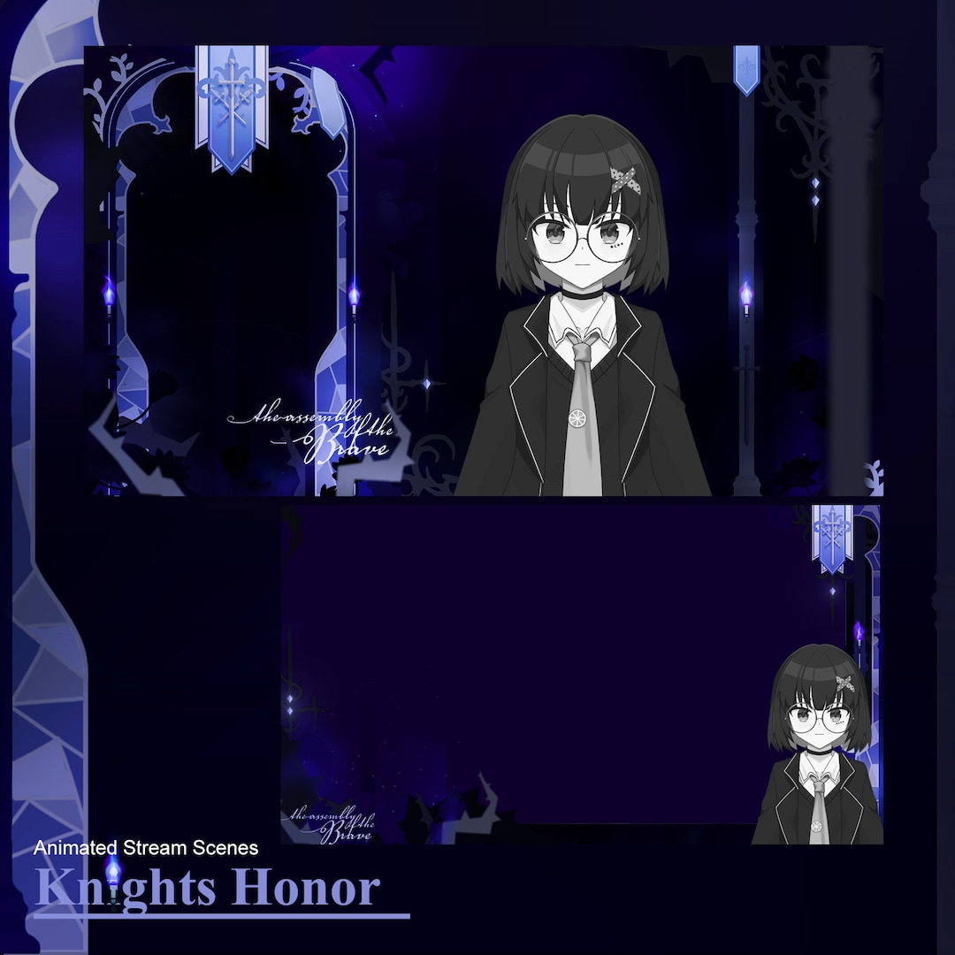 Knight's Honor - Gothic Vtuber Scenes. - Etsy