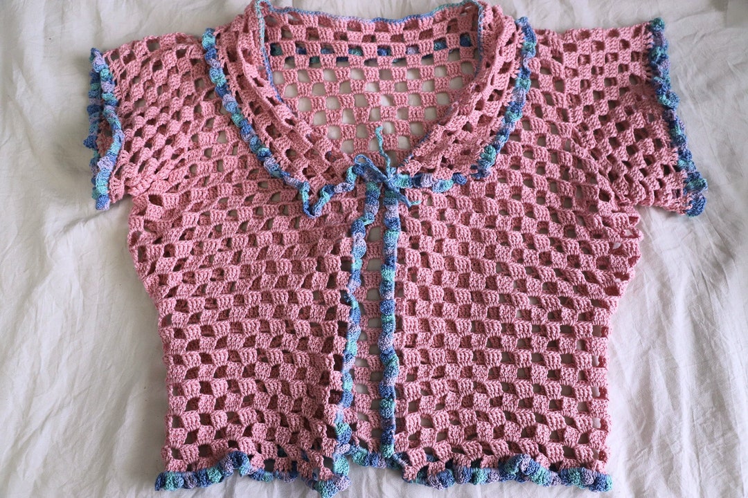 Crochet Short Sleeve Top/shrug Pattern - Etsy