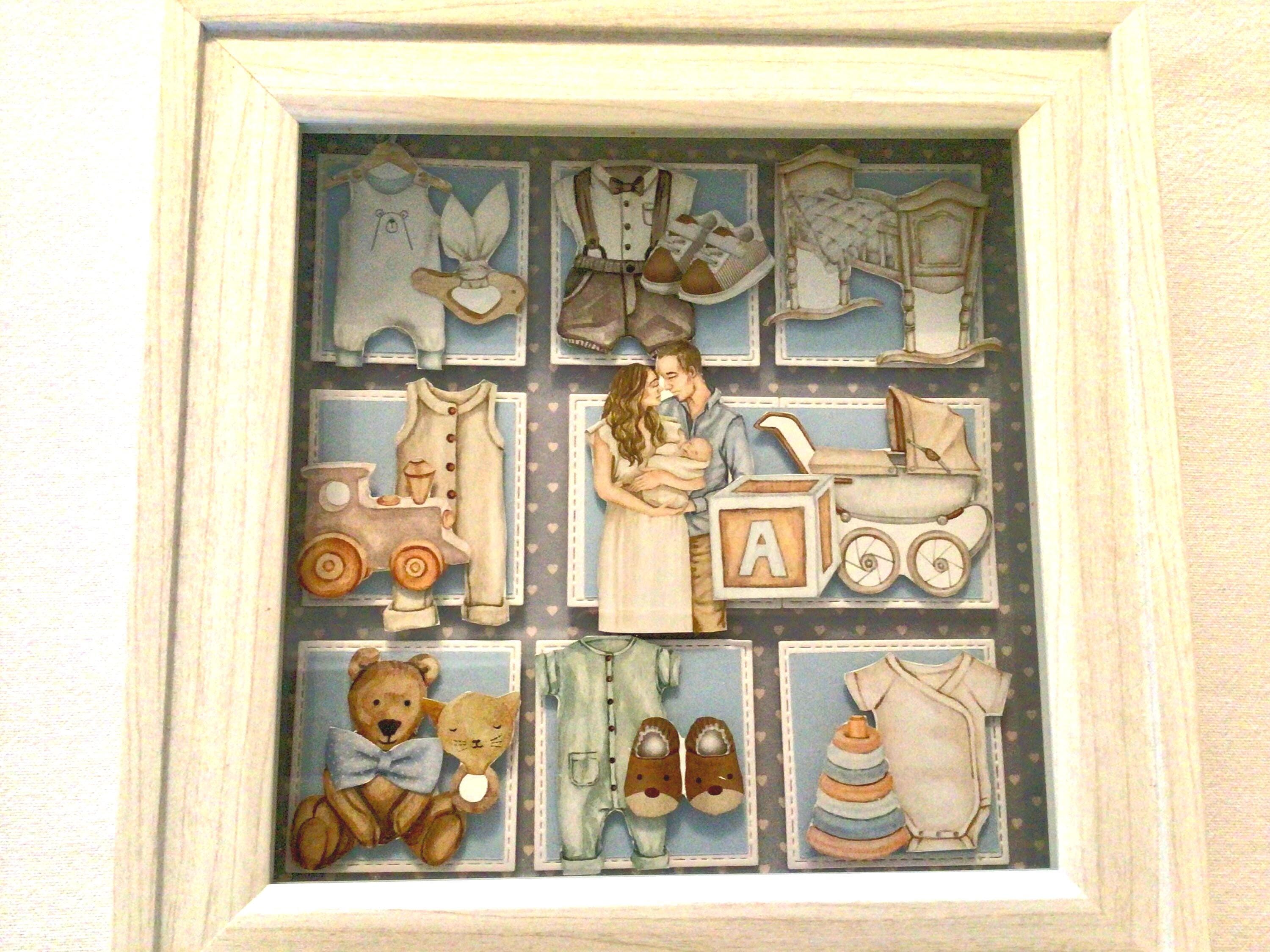 New Baby Shadow Box. - Etsy