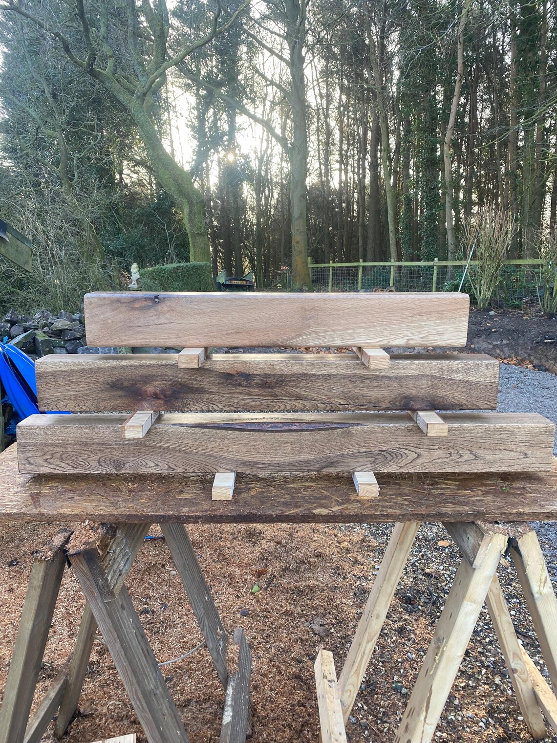 Floating Oak Mantel Shelf - Fire Place Beam Made From Solid Oak - 9.5cm ...