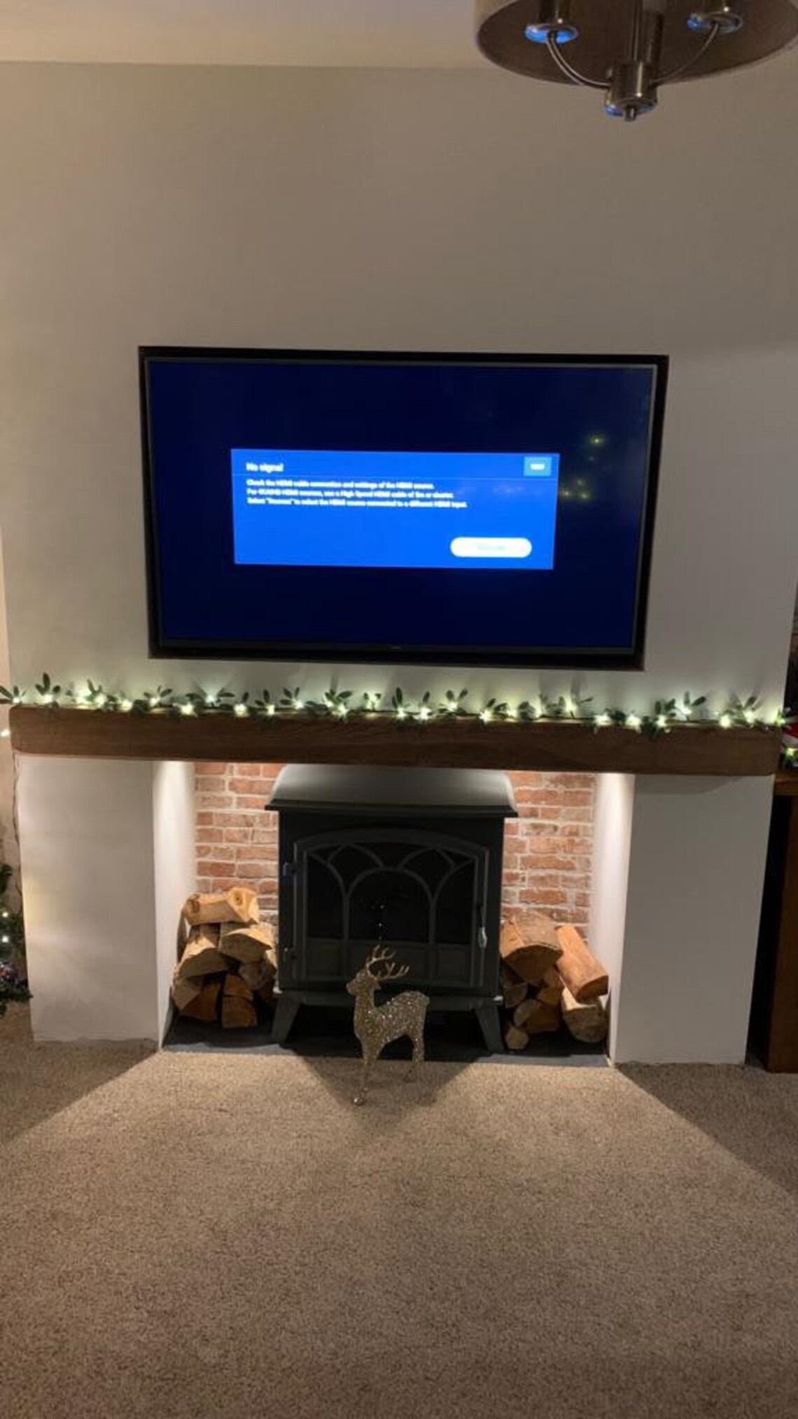 Floating Oak Mantel Shelf - Fire Place Beam Made From Solid Oak - 9.5cm ...