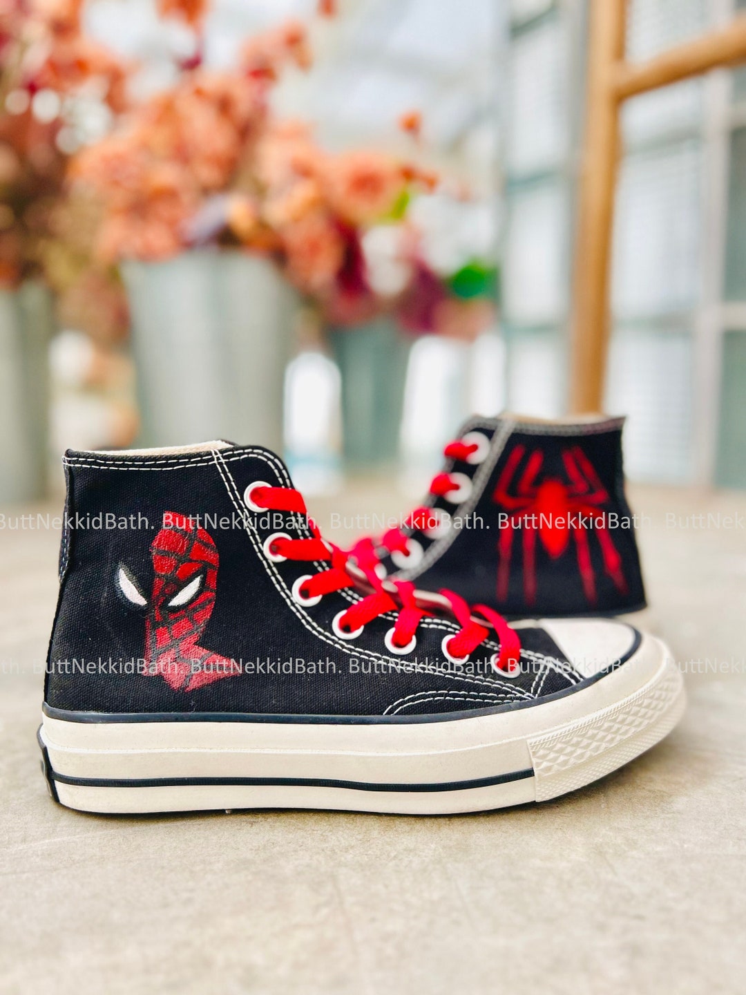 Sparkly Spider Web Converse, Spider Man, No Way Home Converse, Home ...