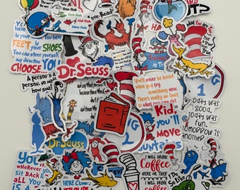 Dr Seuss Stickers | Etsy