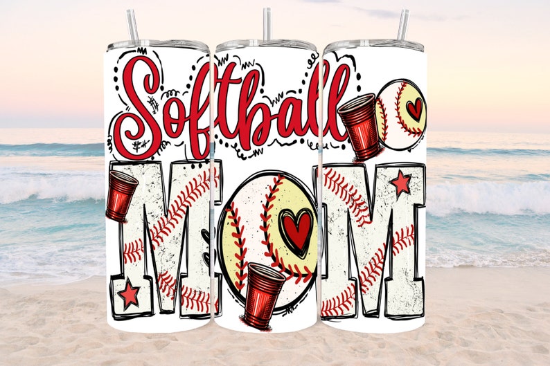 Softball Mom 20oz Tumbler Sublimation Design (digital Download) - Etsy