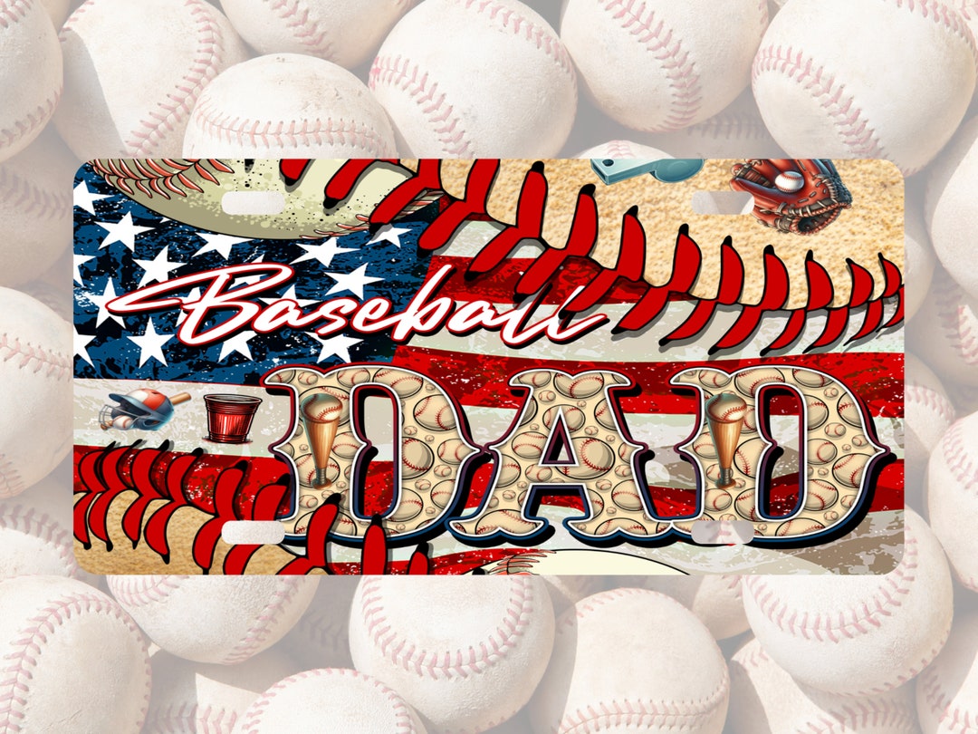 Baseball Dad License Plate Png, License Plate, Digital Download ...