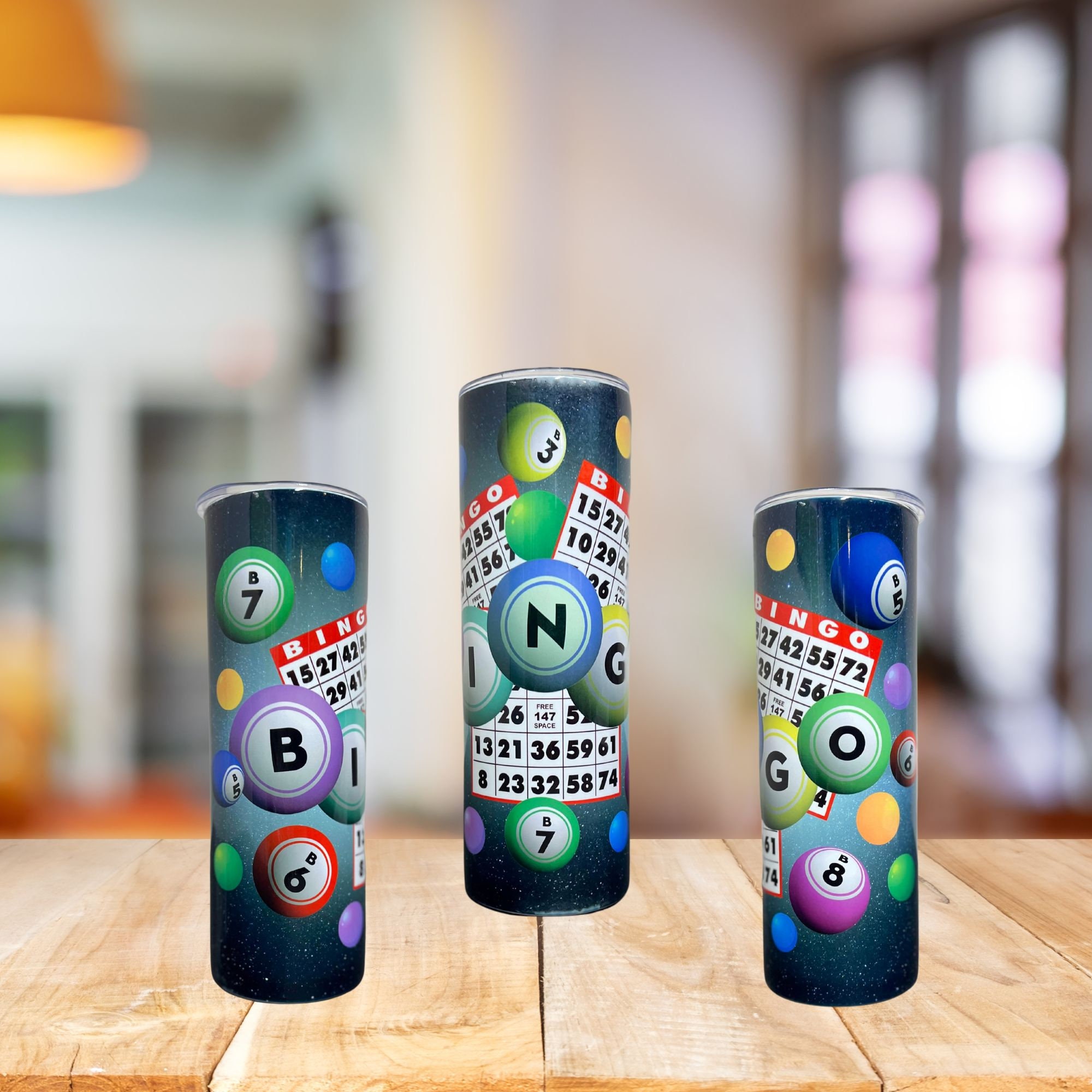 Bingo Tumbler, Bingo Lovers Gift, 20oz Tumbler, Straw Included - Etsy