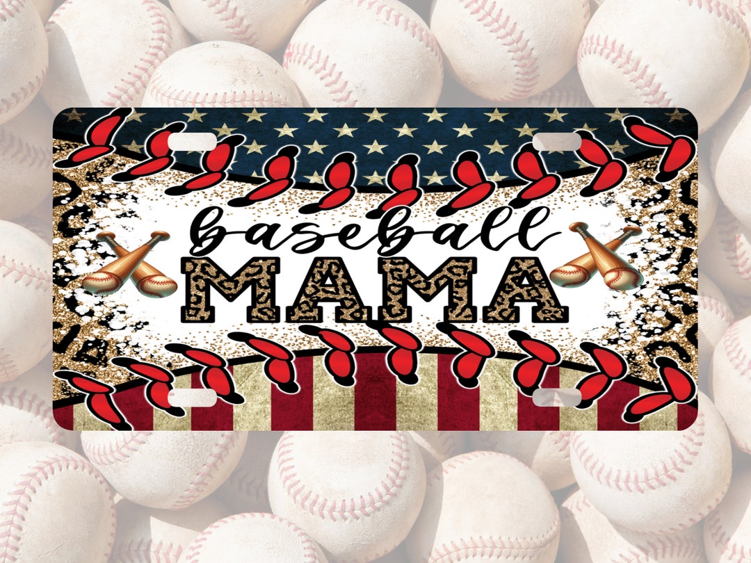Baseball Mom - License Plate Sublimation Transfer Heat Transfer - Car ...