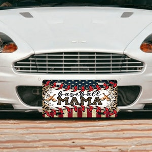 Baseball Mom - License Plate Sublimation Transfer Heat Transfer - Car ...