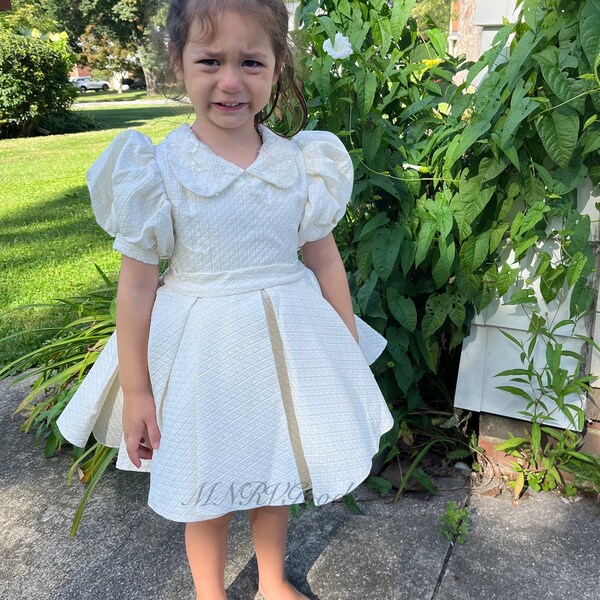 Girls Applique Dress - Etsy