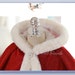 Junoesque Red Cape With White Fur Faux Edge Hood Coat Toddler Fur ...