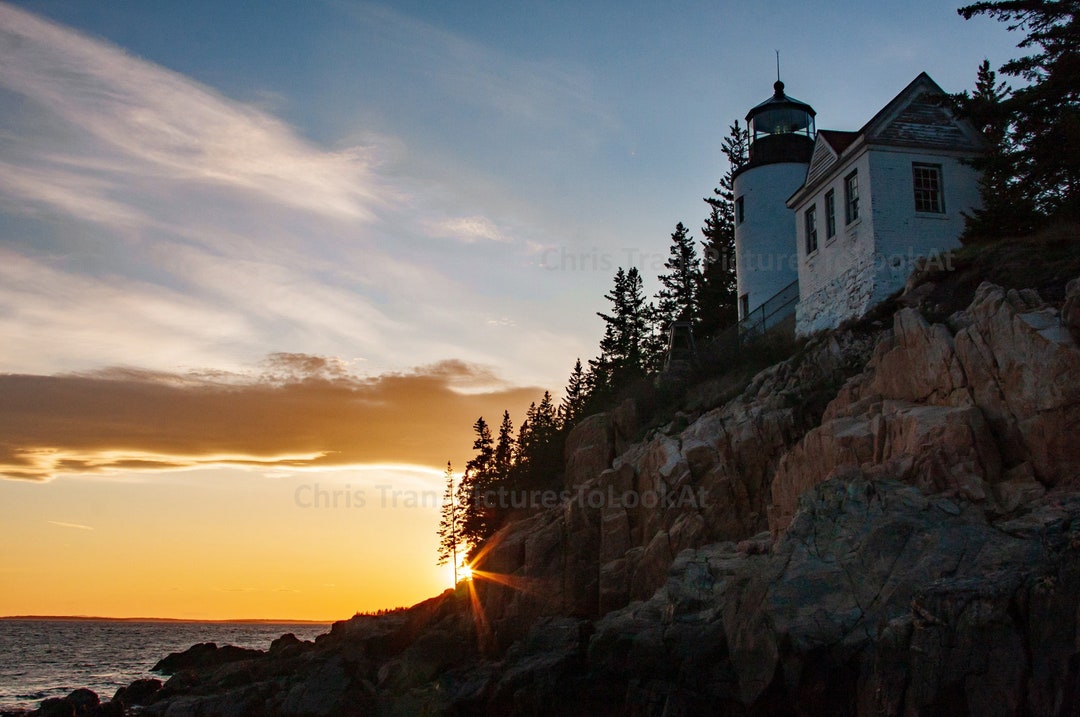 Instant Download Acadia National Park, Bass Head Harbor Lighthouse at ...