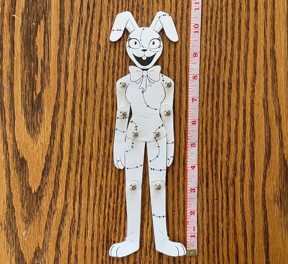 Fnaf Sb Vanny Paper Doll Printable Diy Etsy Hong Kong
