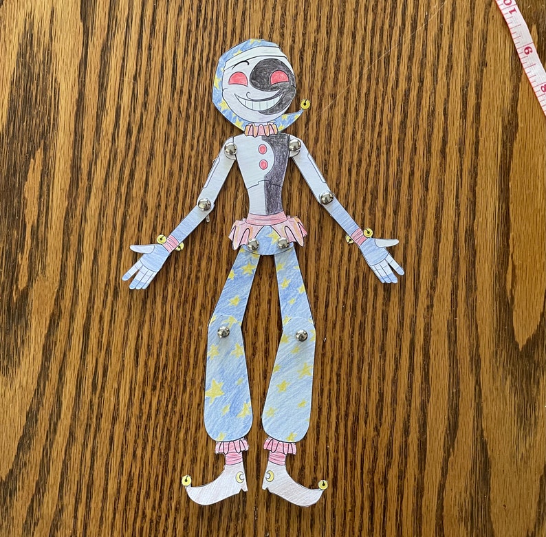 Fnaf: SB Sun/moon Paper Doll Printable DIY - Etsy Finland
